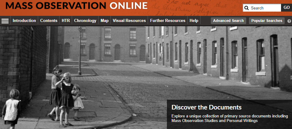 eResource of the month: Mass Observation Online – Durham University ...
